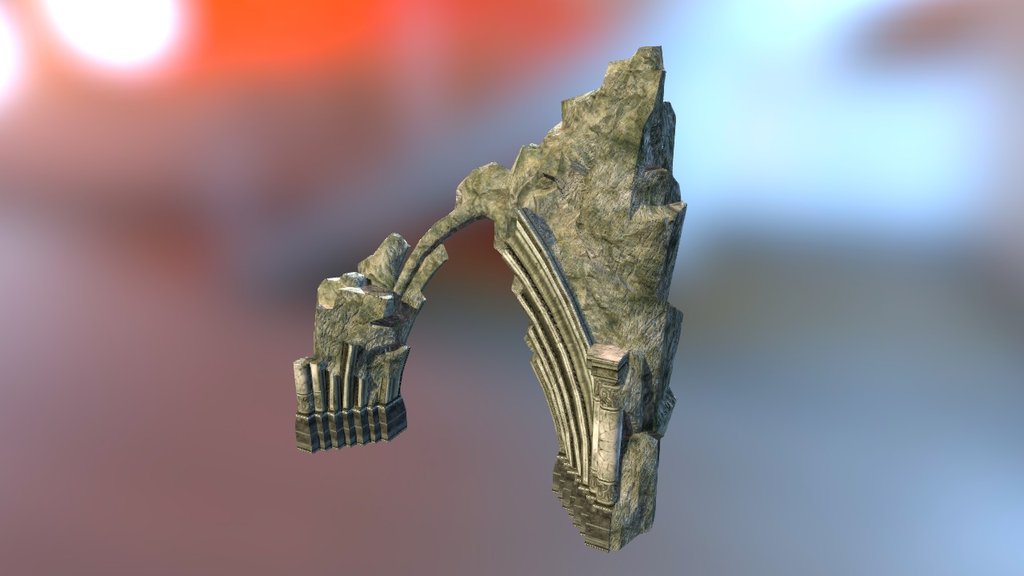 Tile Wall Arch Frame Up Broken 01 - 3D model by Florian (@finlaro ...