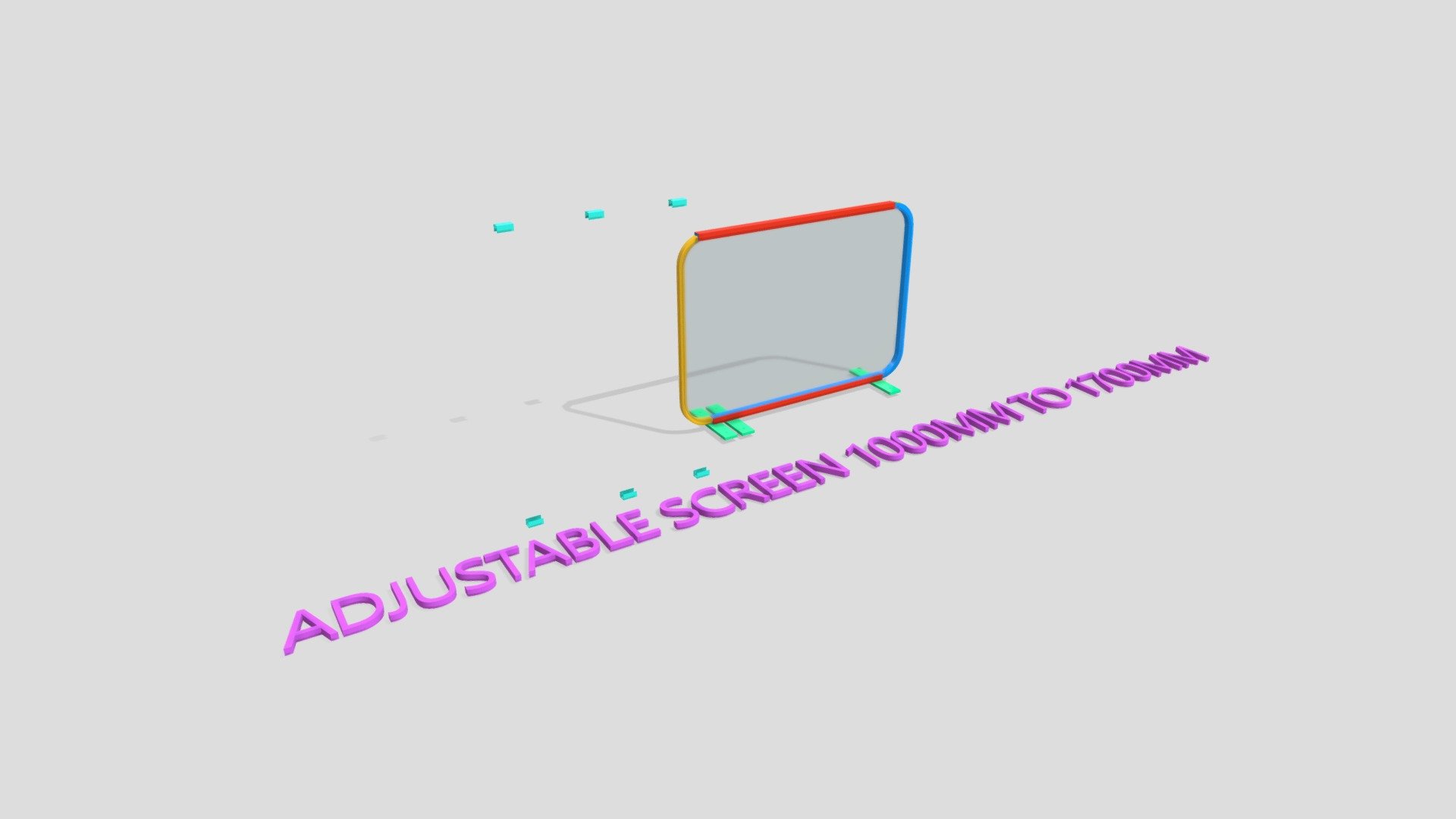 Adjustable Social Distancing Screens OPTION 2 - 3D model by 3D-VIEW ...