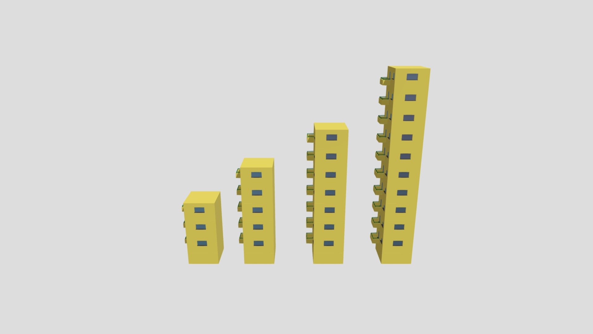 Low poly apartment buildings - 3D model by julioaraujo0300 [f9b606e ...