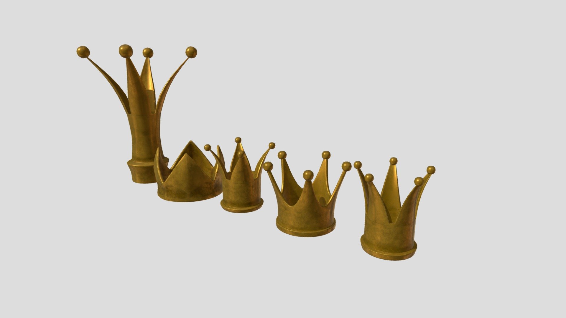 Stylized Crowns pack - Buy Royalty Free 3D model by mmateo01 [f9b7412 ...