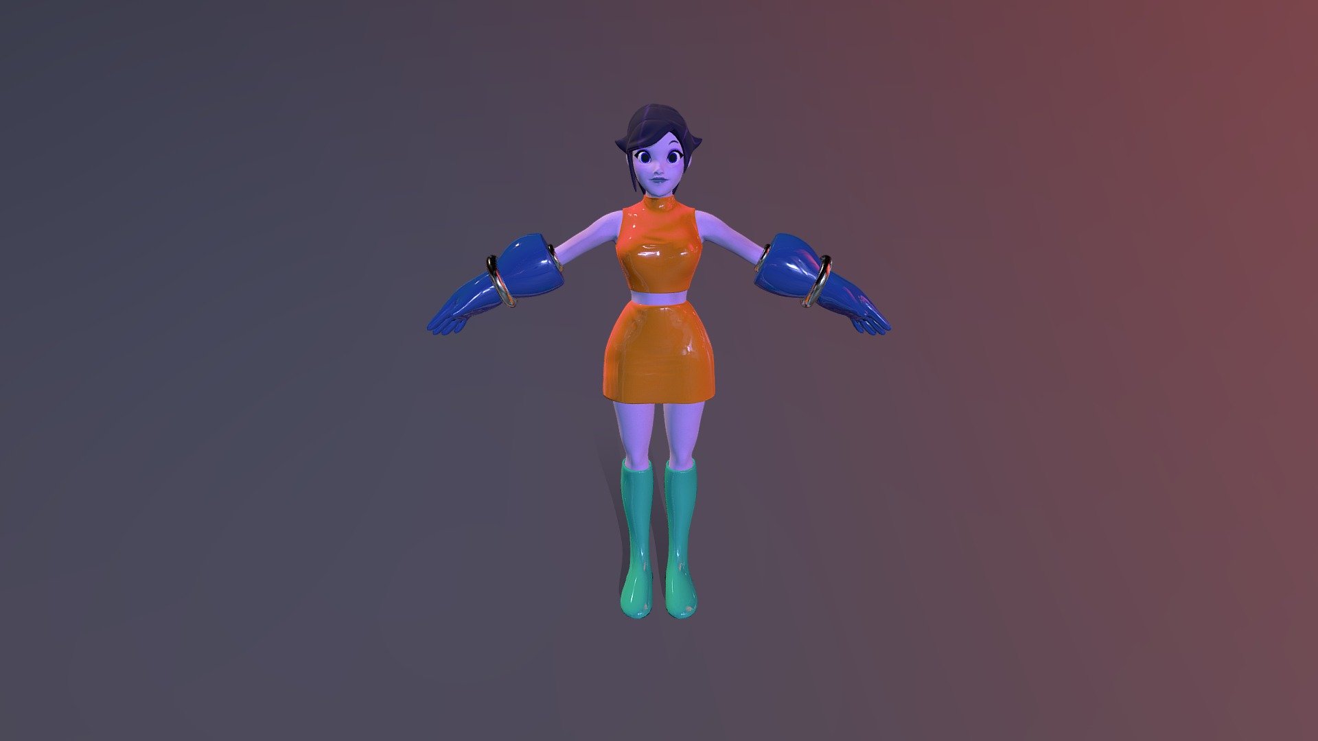Galaxy Gal - 3D model by jesterman [f9b75f8] - Sketchfab