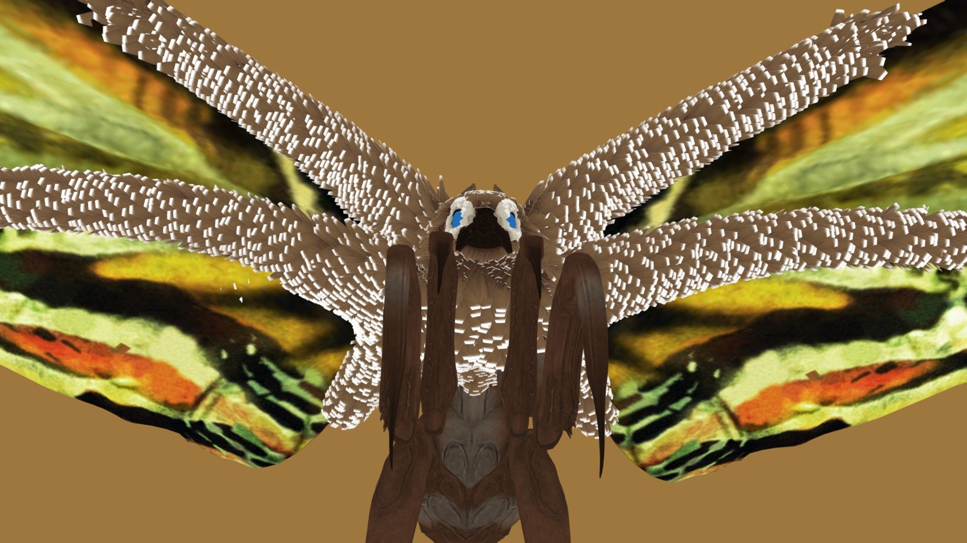 Mothra - Download Free 3D model by MonsterVerse177 [f9b8e21] - Sketchfab