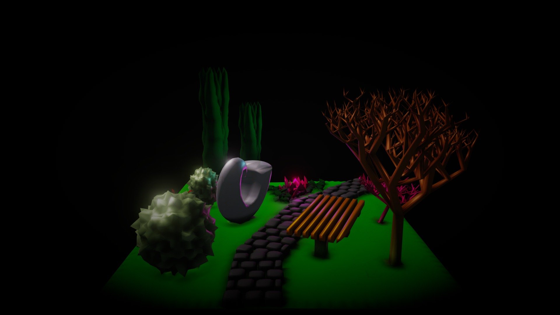 Simple Garden - Download Free 3D model by tl0615 [f9b916d] - Sketchfab
