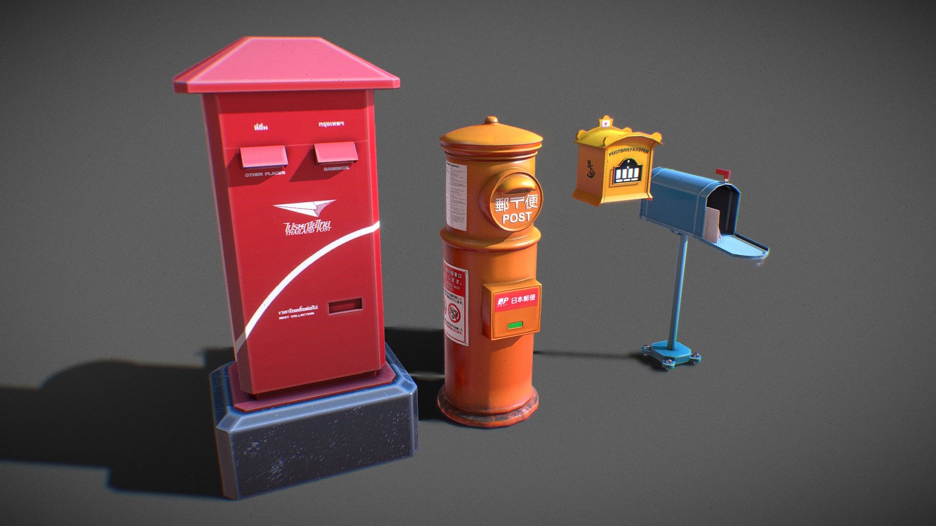 Mailbox - 3D model by Aong [f9baedb] - Sketchfab