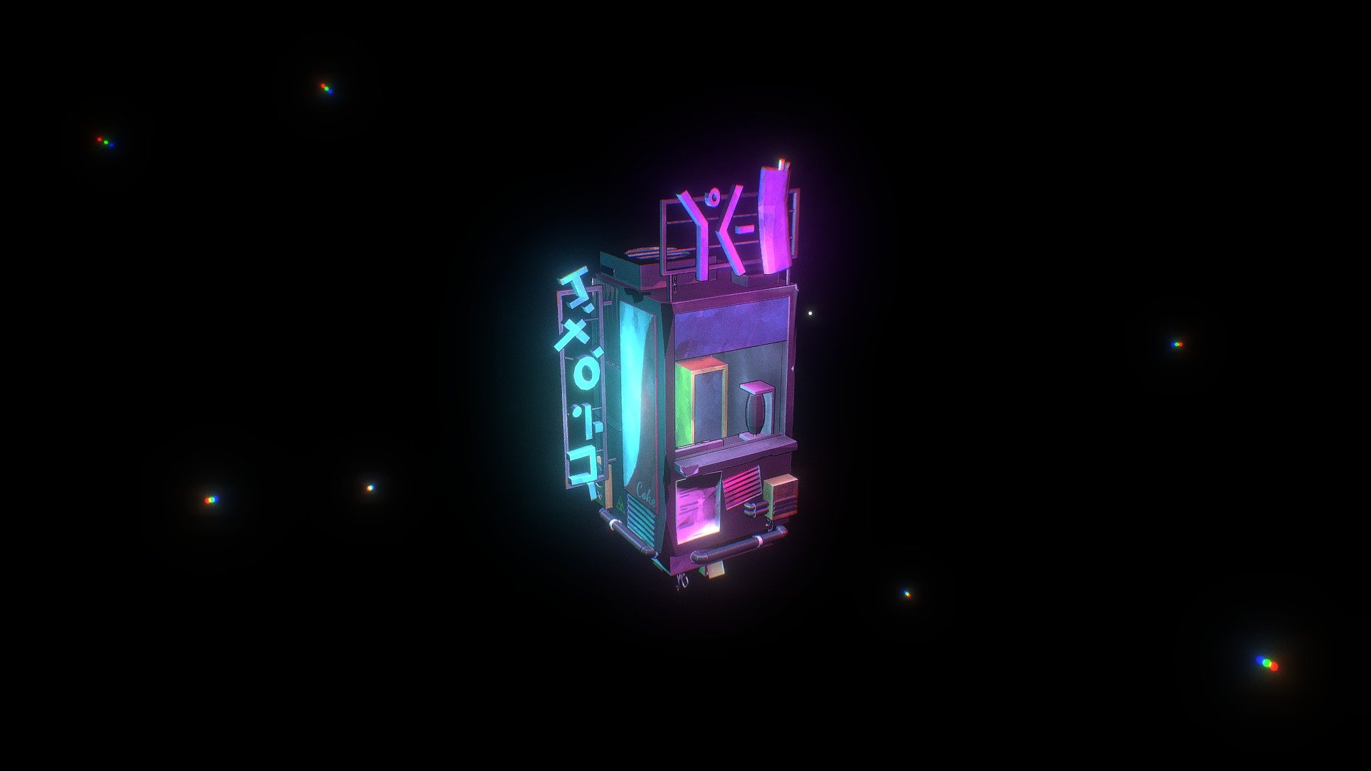 Cyber Kebab Store - 3D model by canakdemir [f9c0d5b] - Sketchfab