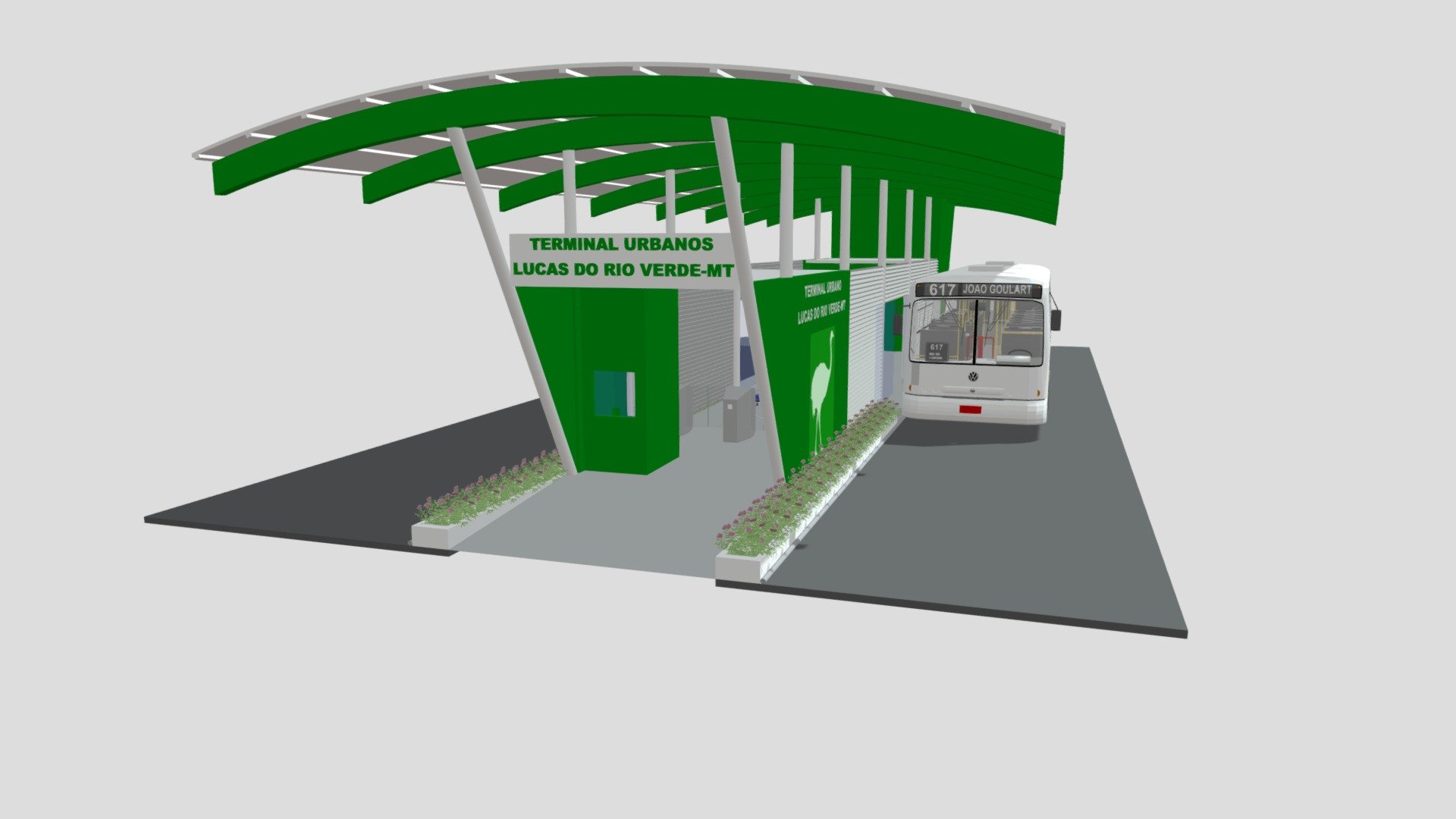 Terminal Urbano R3 - 3D model by alexsandrobm2002 [f9c10fe] - Sketchfab
