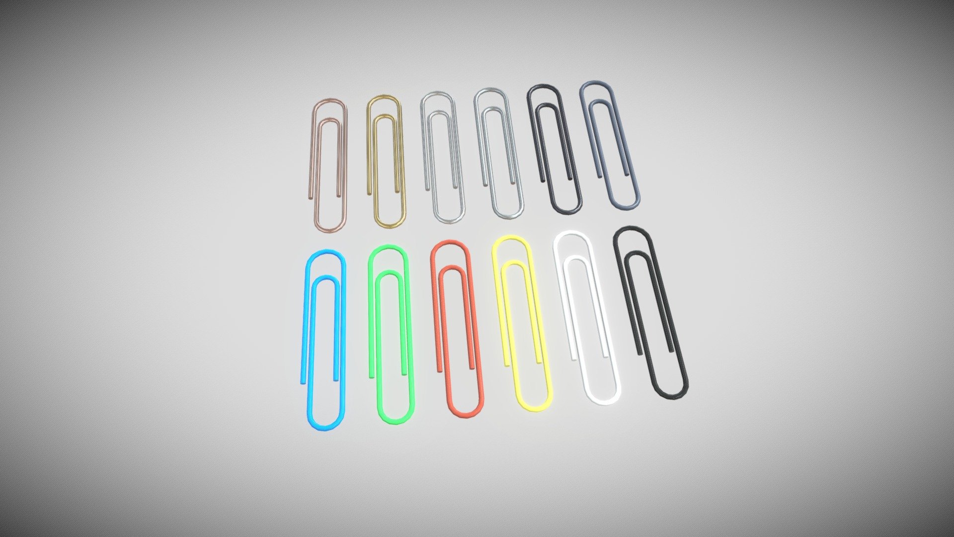 Paperclips PBR VR AR - Buy Royalty Free 3D model by FunFant [f9c2c00 ...