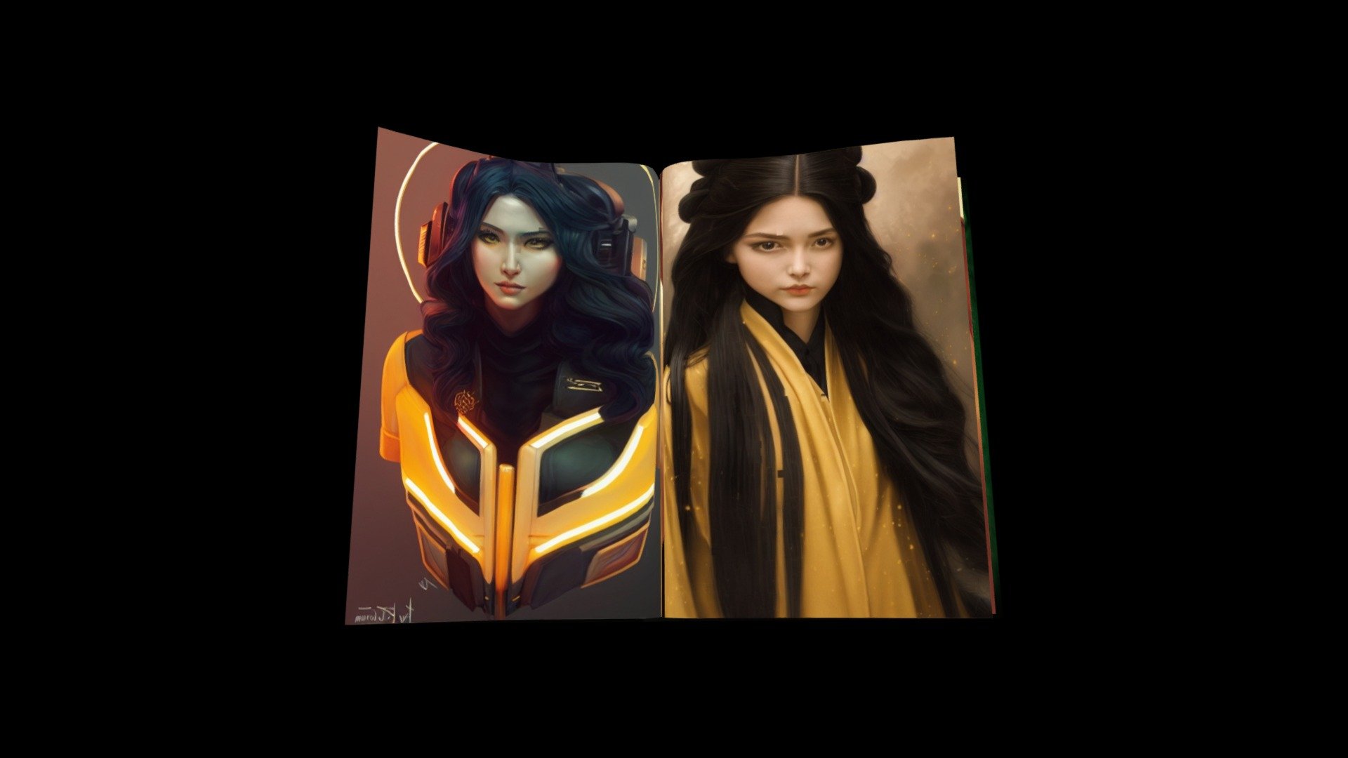 ArtBook MidJourney day 5 - 3D model by klrxyz [f9c5247] - Sketchfab