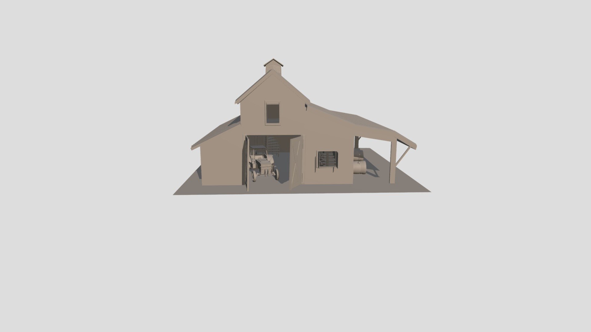 Barn. - Download Free 3D model by ESKERENOK [f9c6dd5] - Sketchfab