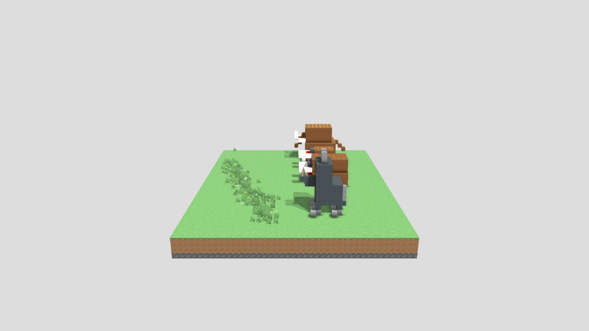 PalaeoPixels Minecraft World - 3D model by DigVentures [f9c7444 ...