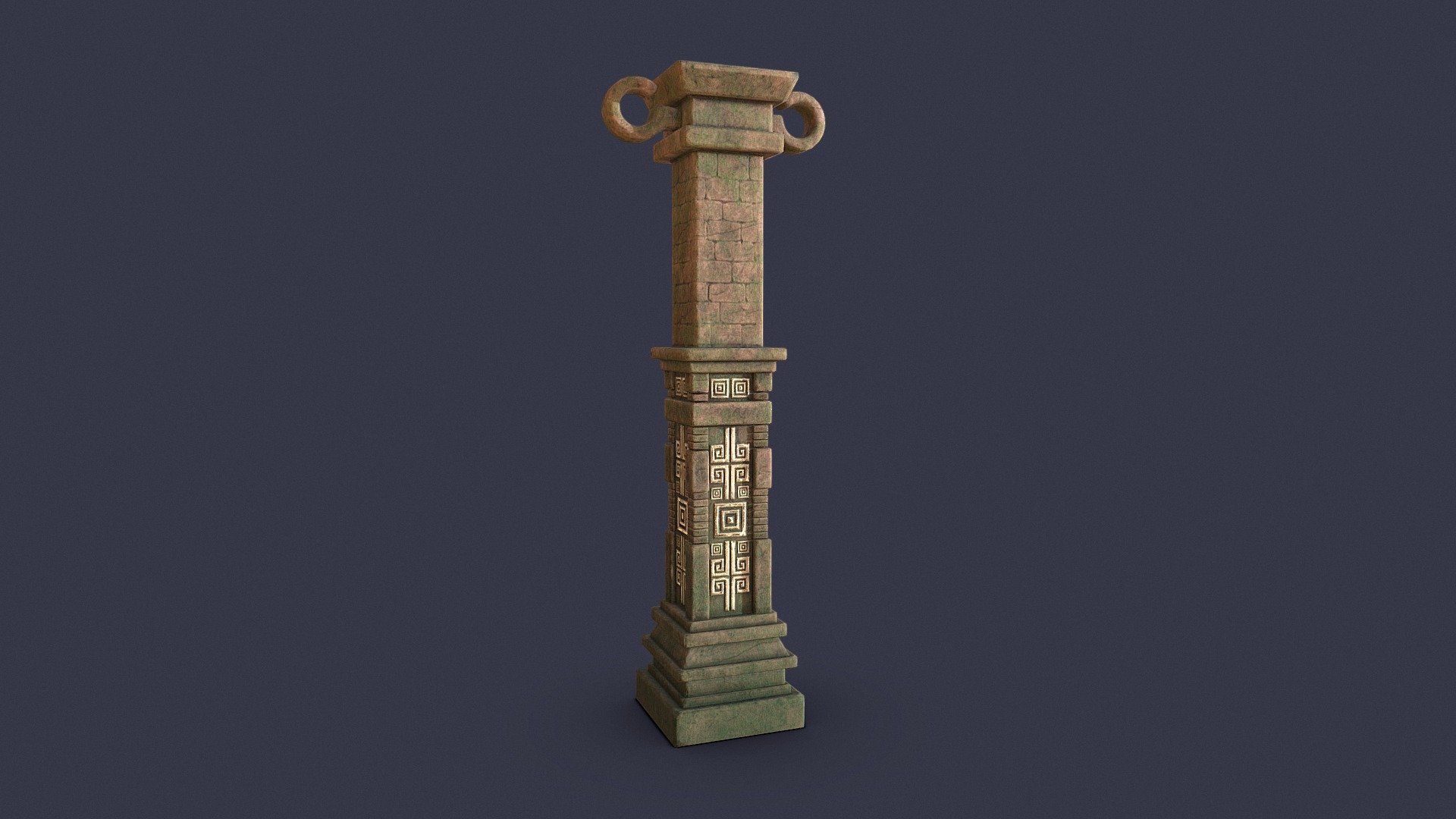 Aztec Column - Buy Royalty Free 3D model by Vincent Fondevila ...