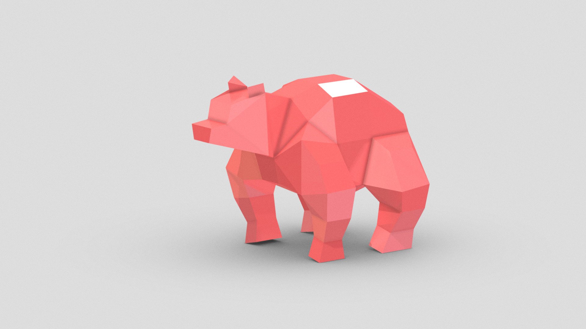 Low Poly Bear - Download Free 3D model by pratamacam [f9c867a] - Sketchfab