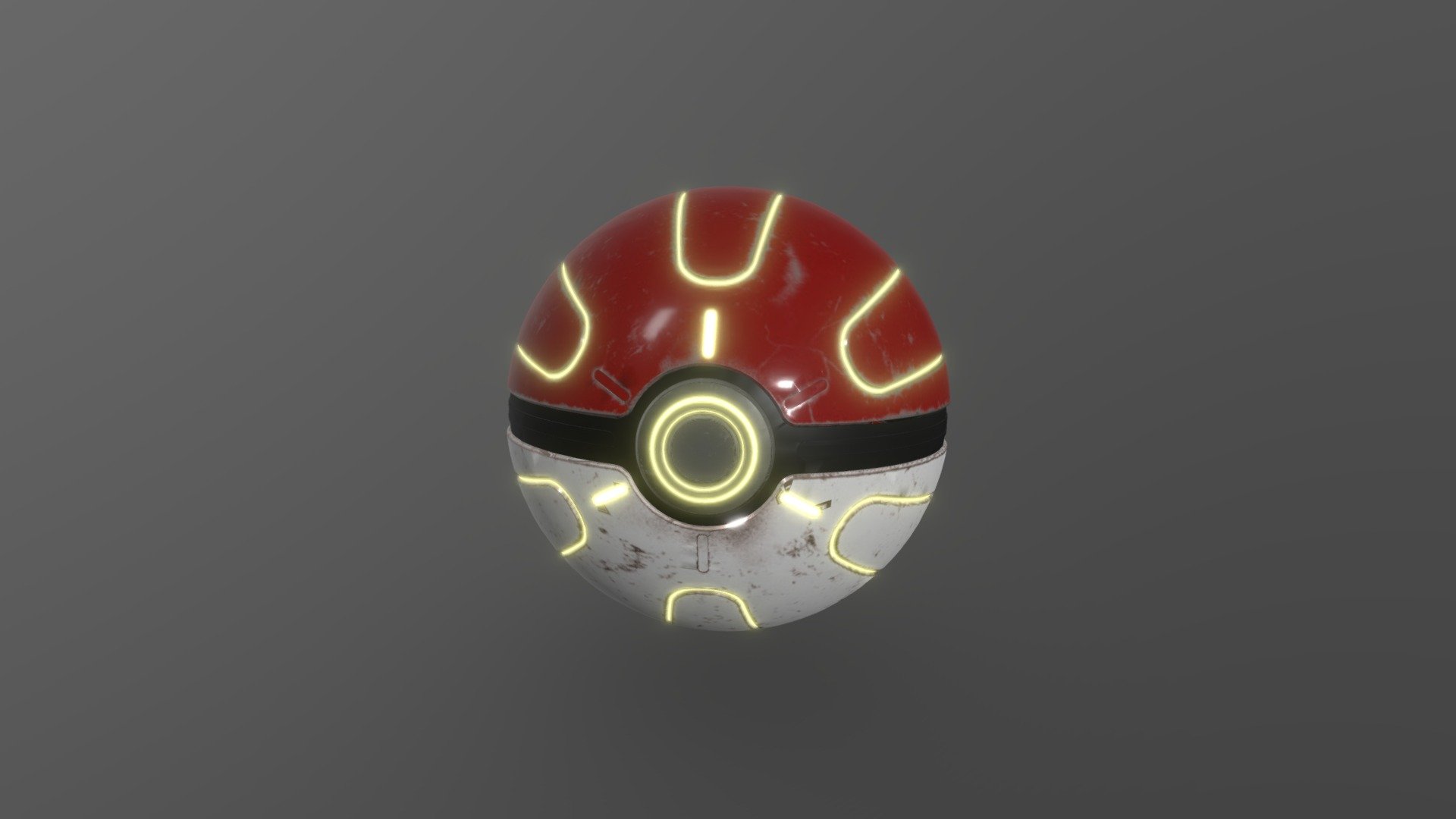Poke- Ball concept Low Poly - 3D model by axyzdesigner (@axyzmindset3d ...