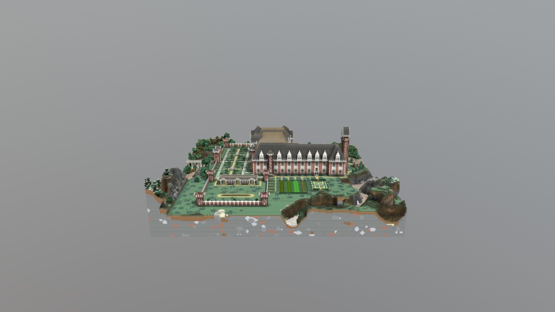 French Chateau - 3D model by teachermarija [f9cb67b] - Sketchfab
