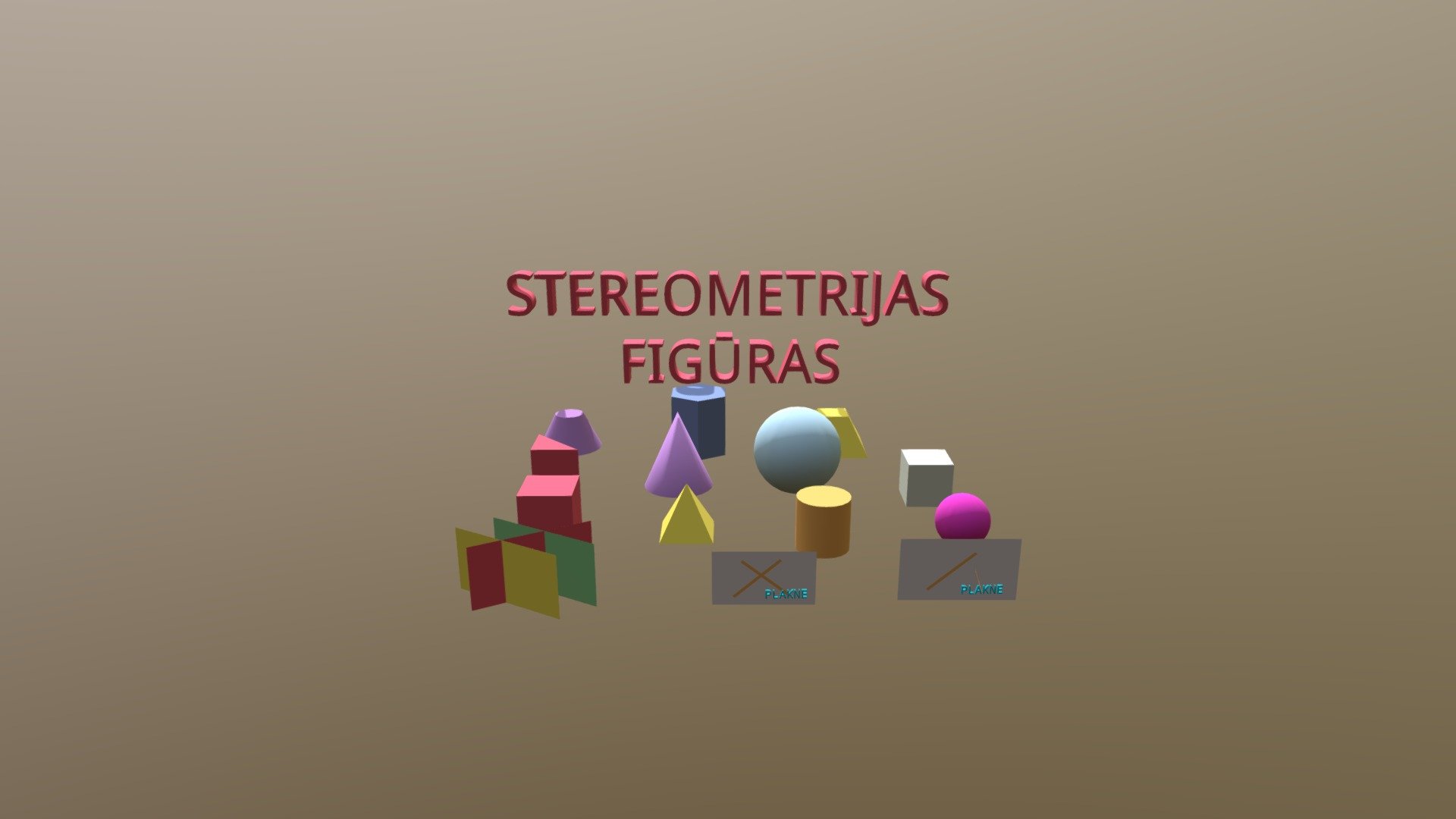 stereometrija figūras - 3D model by idobahovs [f9cb906] - Sketchfab