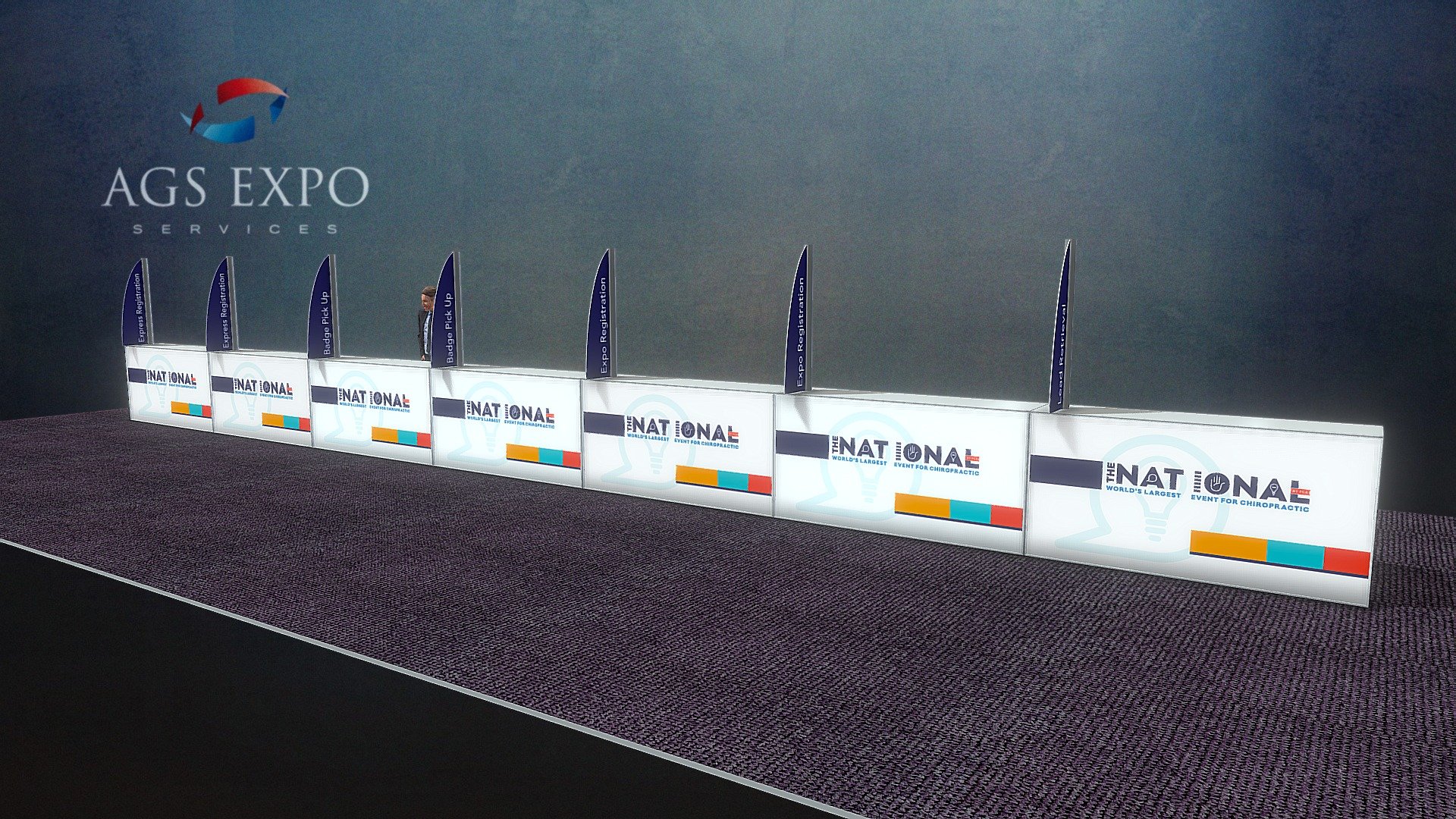 FCA NAT 2019 - REG COUNTERS - 3D model by AGS Expo Services (@AGS-EXPO ...