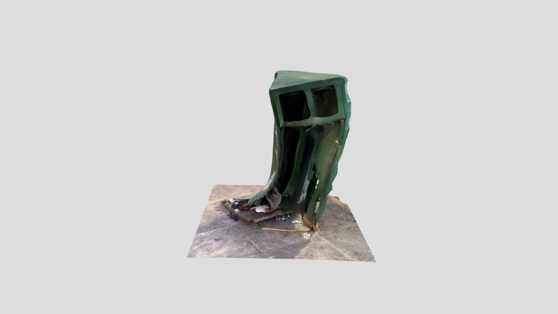 Trash destroyed - Download Free 3D model by thepaintercat [f9cf0d4 ...