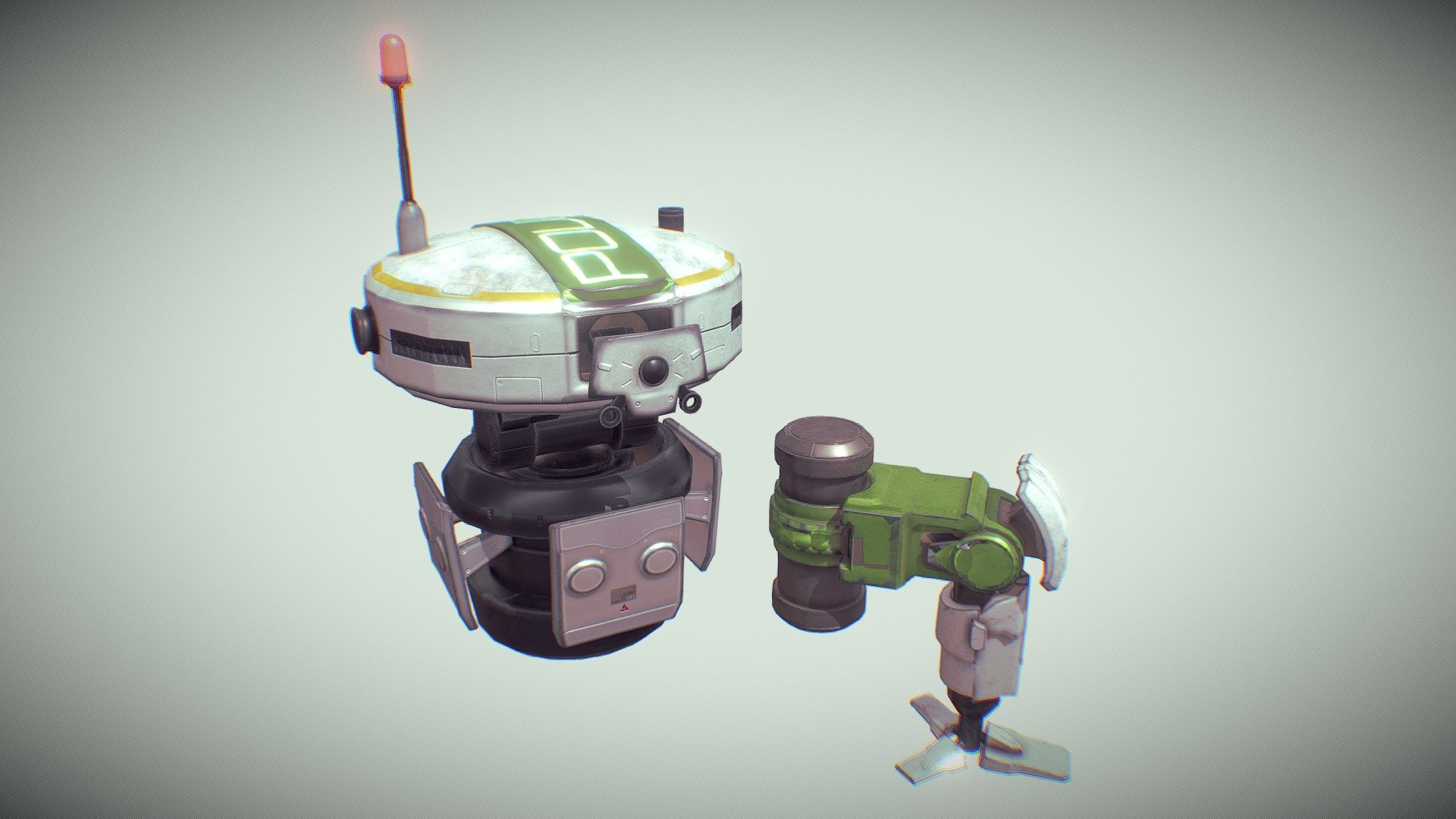 Hawthorne Defense Robot - 3D model by rwalesarts [f9d0572] - Sketchfab