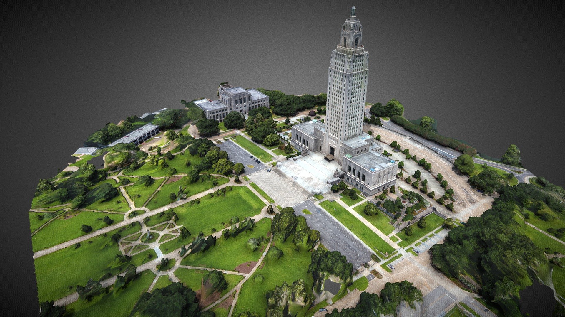 Louisiana State Capitol Building - Buy Royalty Free 3D model by ...