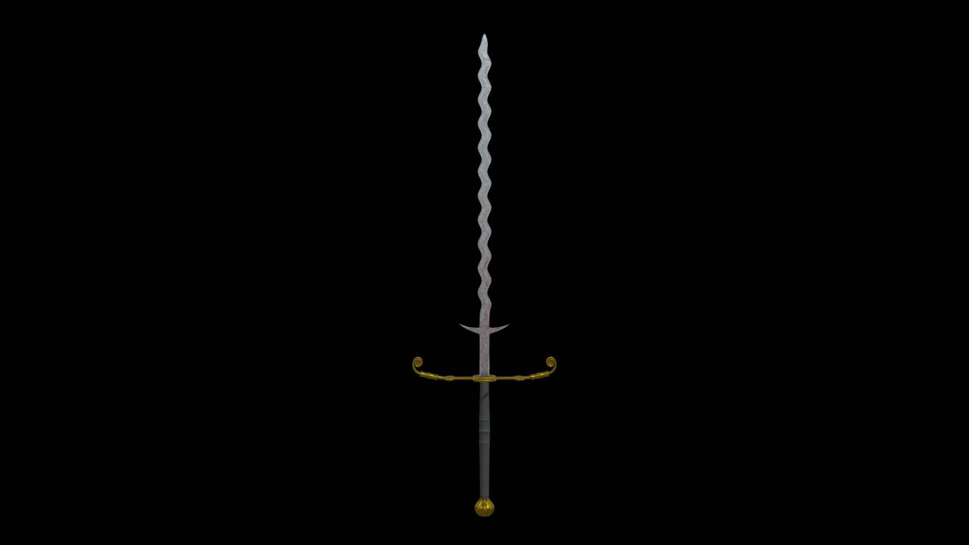 Mid-poly Flamberge sword - 3D model by Serhii Dyl Jr. (@serhii_dyl_jr ...