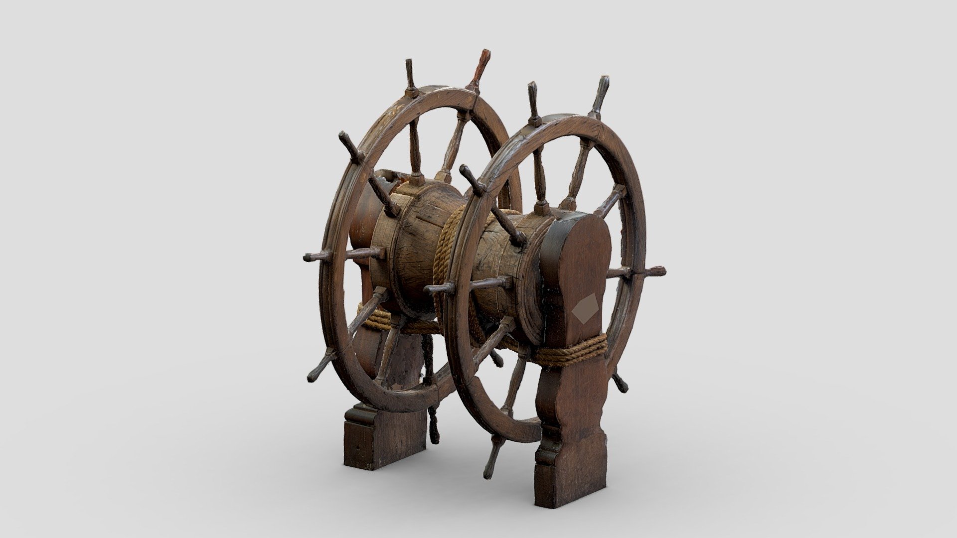 Ship's Wheel from HMS Unicorn - Download Free 3D model by HMS Unicorn ...