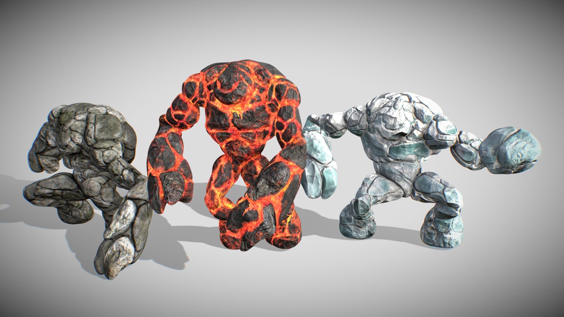 Golem PACK PBR - Buy Royalty Free 3D model by en3my71 [f9d8fdb] - Sketchfab Store