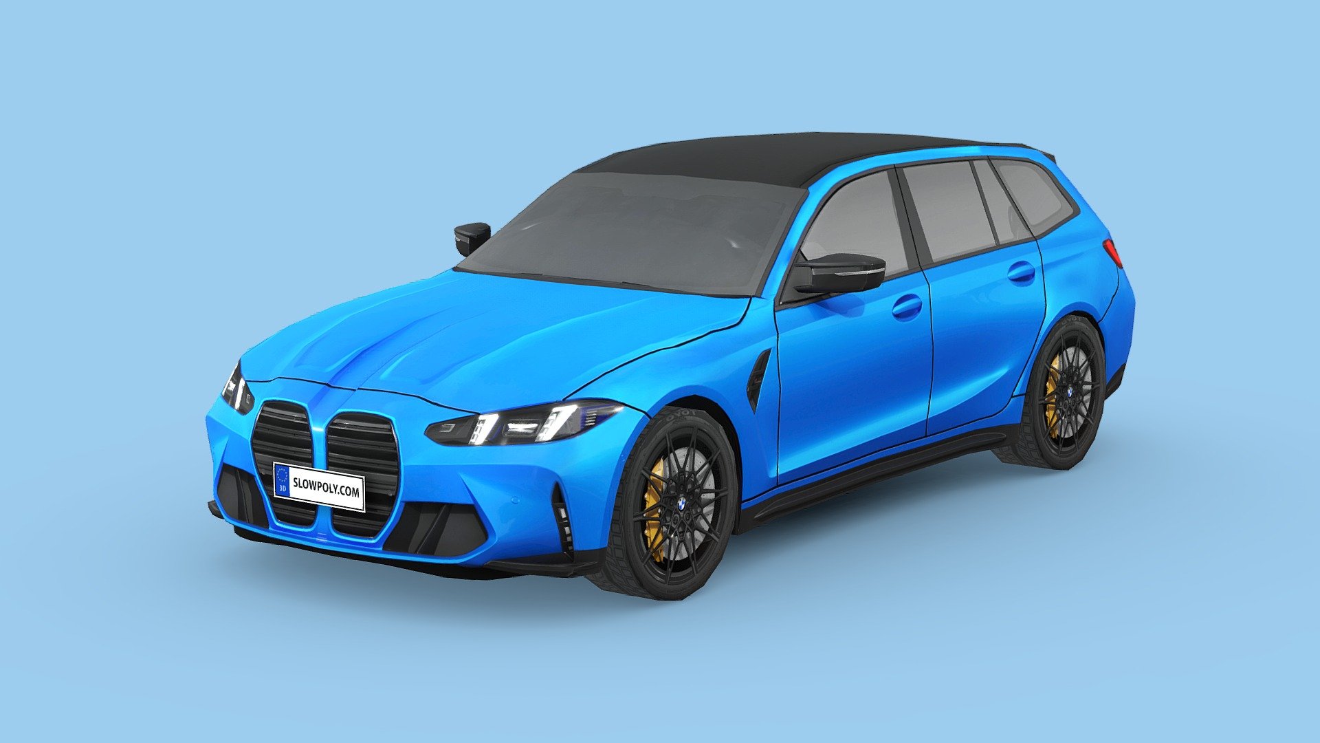 BMW M3 Touring 2025 - 3D model by slowpoly [f9dbee9] - Sketchfab