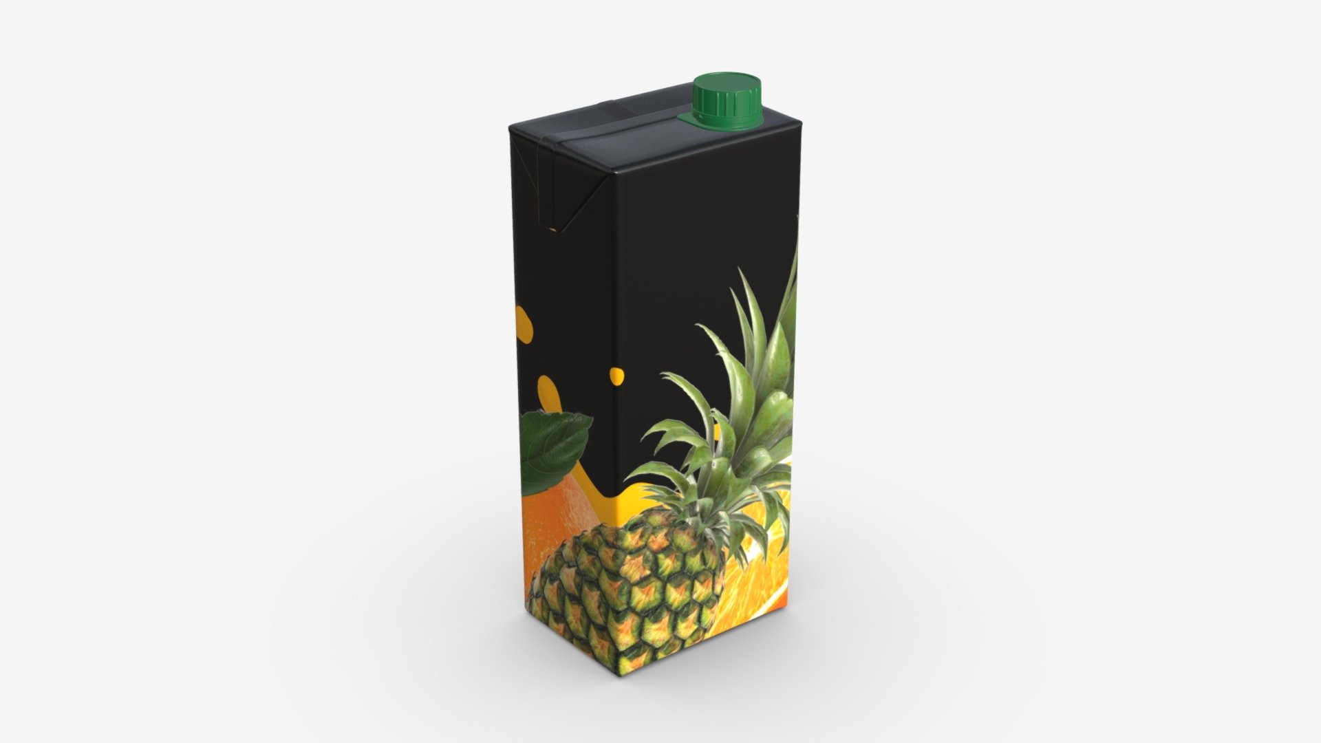 Juice cardboard box packaging cap 1500 ml - Buy Royalty Free 3D model ...