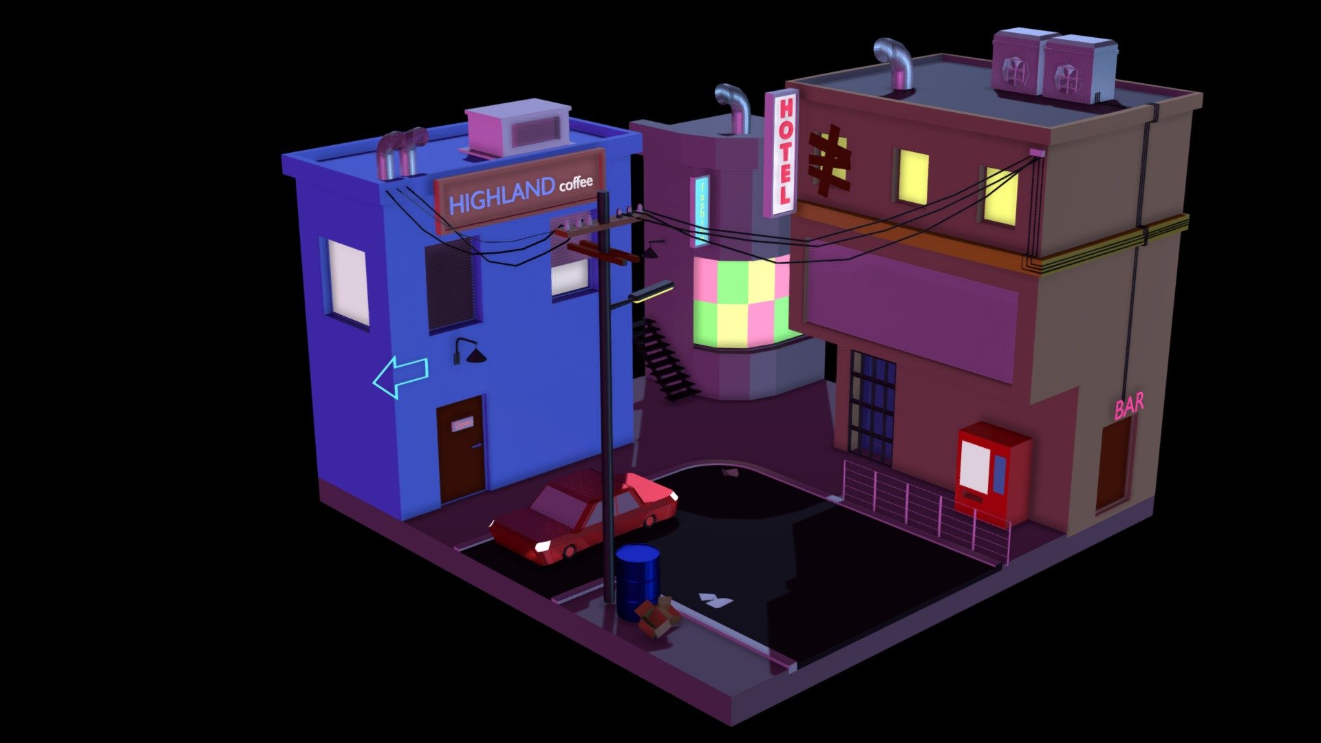 Cyberpunk - 3D model by thanhnguyenld97 [f9dea26] - Sketchfab
