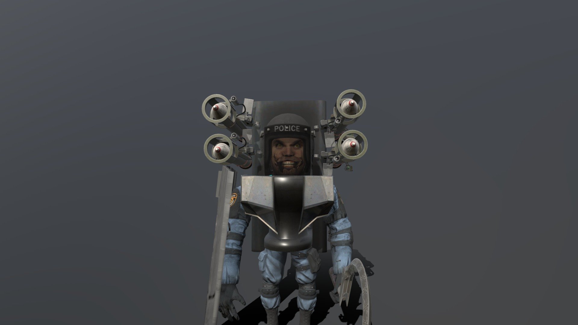 SWAT Police Mutant Toilet - Download Free 3D model by User09 ...