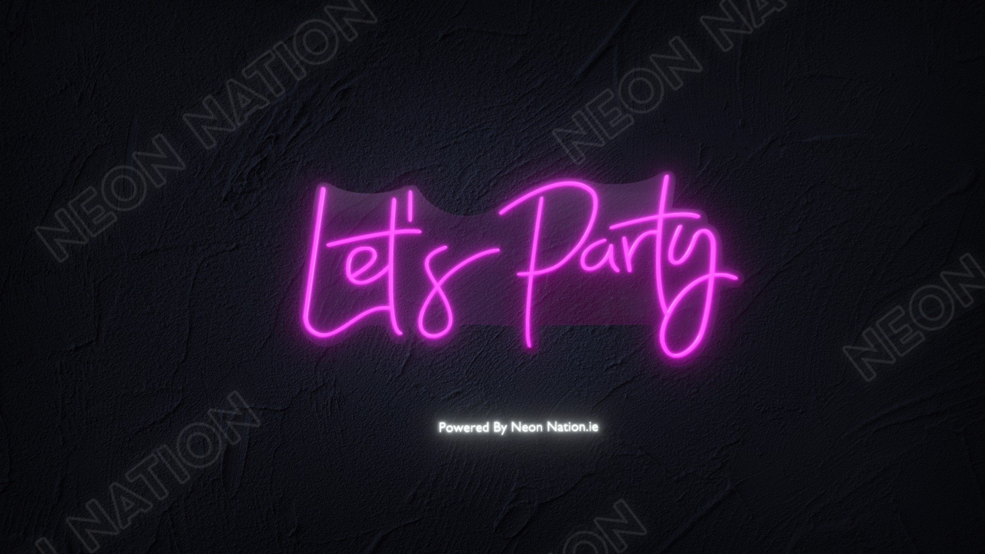 Let's Party Neon Sign - 3D model by Michael Shortall (@mikeshortall1991 ...
