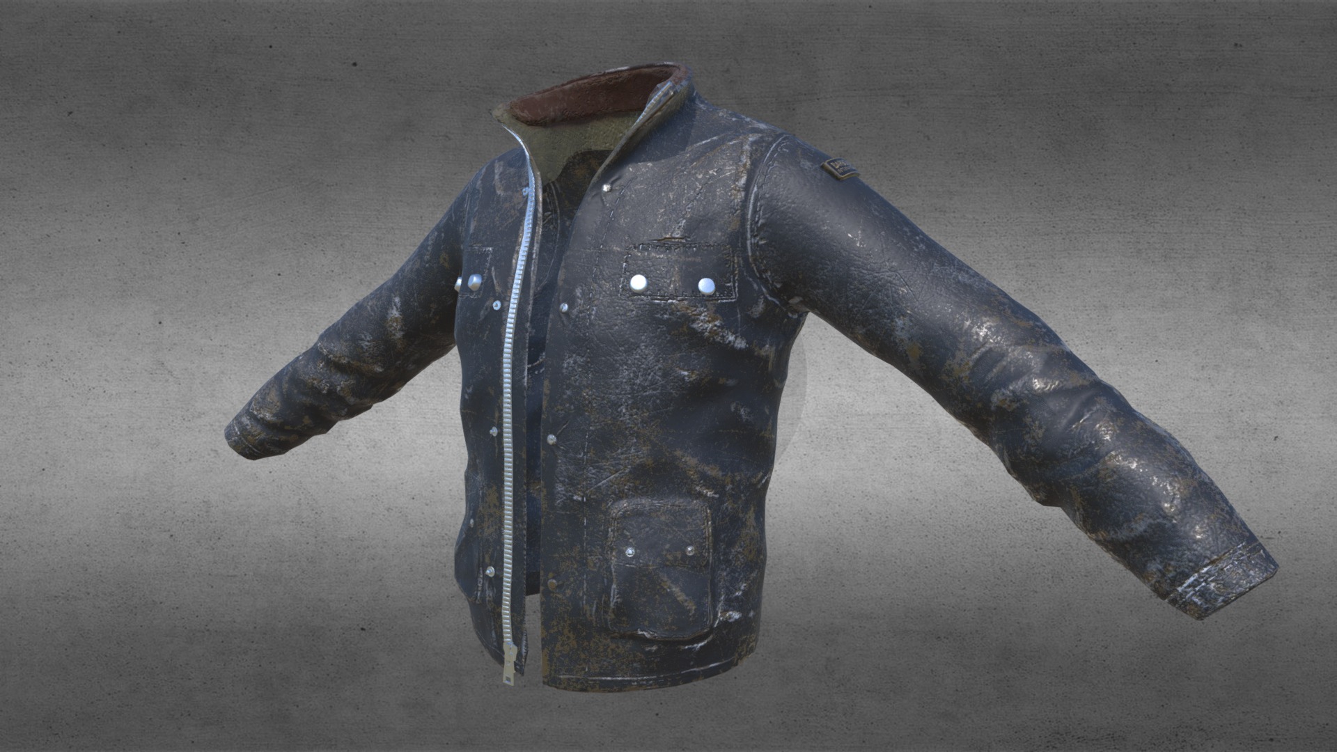 Dirty Jacket - 3D model by InakiHR [f9e2b06] - Sketchfab