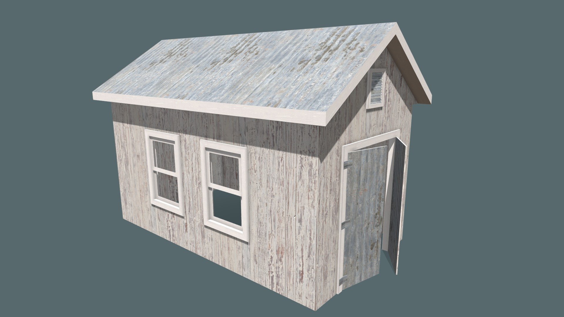Simple Old Shed - Download Free 3D model by jimbogies [f9e2f13] - Sketchfab