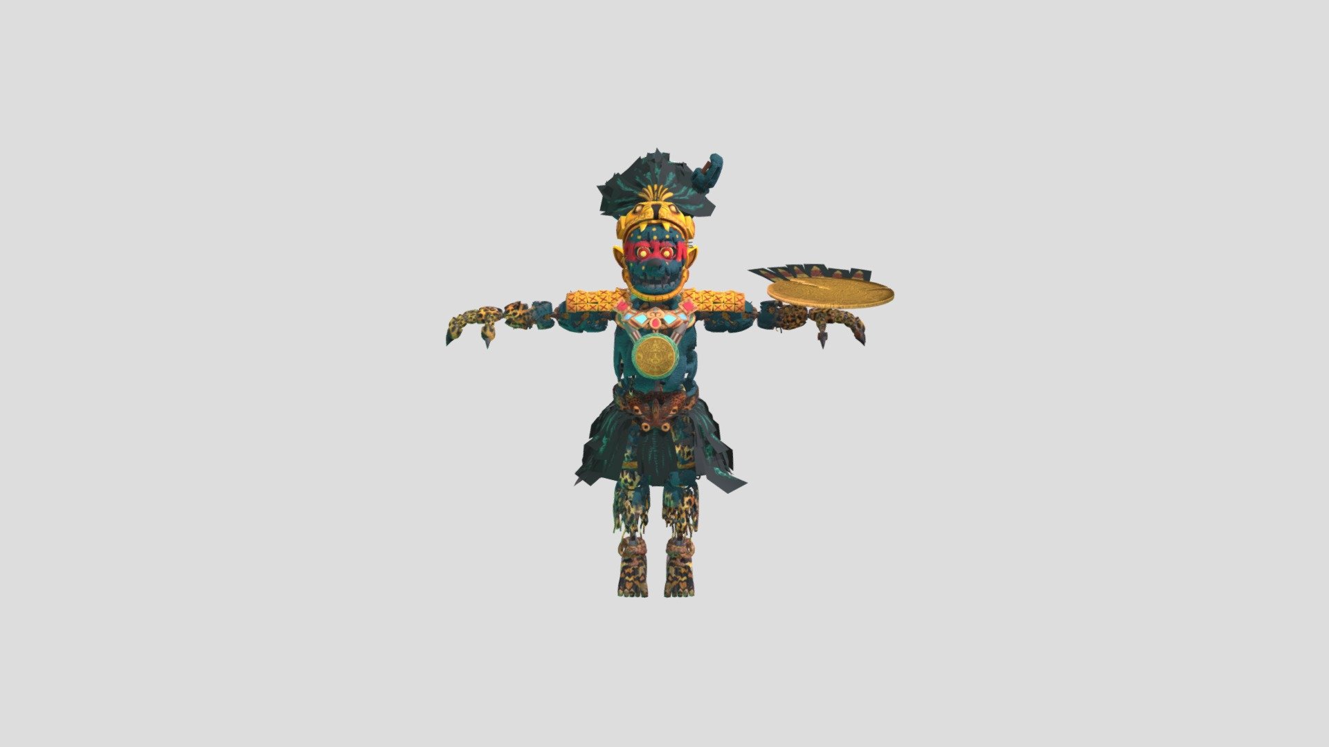 Aztec - 3D model by Nabuco (@michaelmarquesnabuco) [f9e6443] - Sketchfab