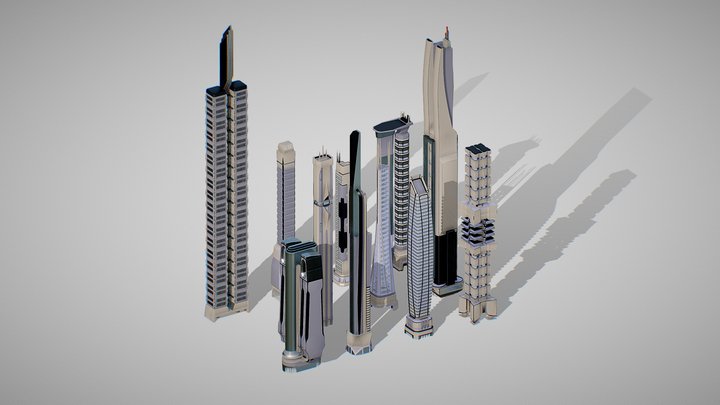 Skyscraper 3D models - Sketchfab