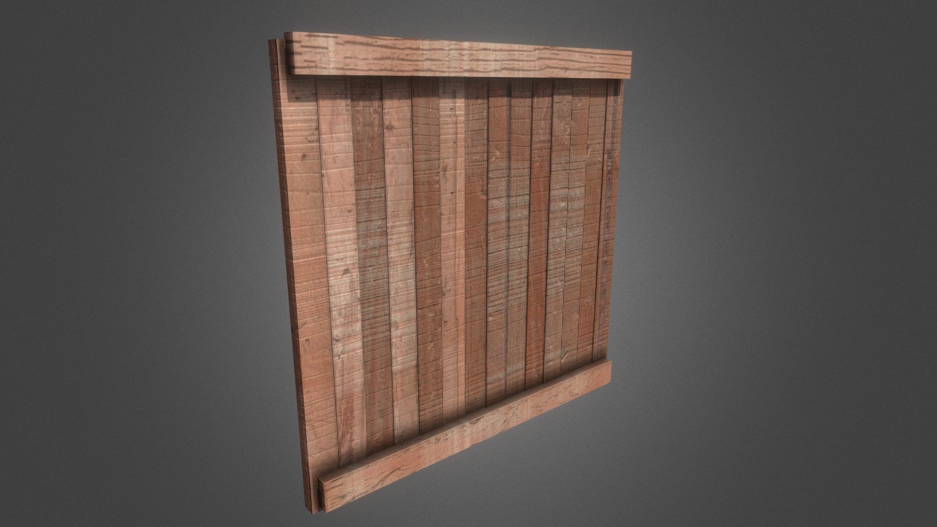 Wooden house fence - 3D model by Deathscare [f9e7dca] - Sketchfab