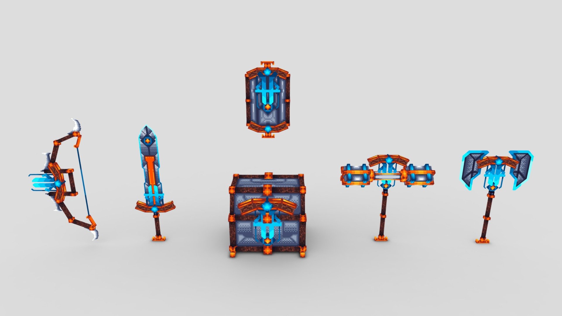 Hero Set - Buy Royalty Free 3D model by EliteCreatures [f9e85a1 ...