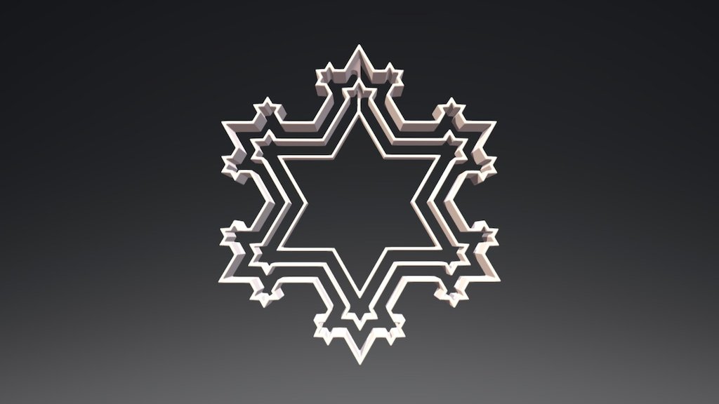 Koch Snowflake - 3D model by kmeroddy [f9e8aa7] - Sketchfab