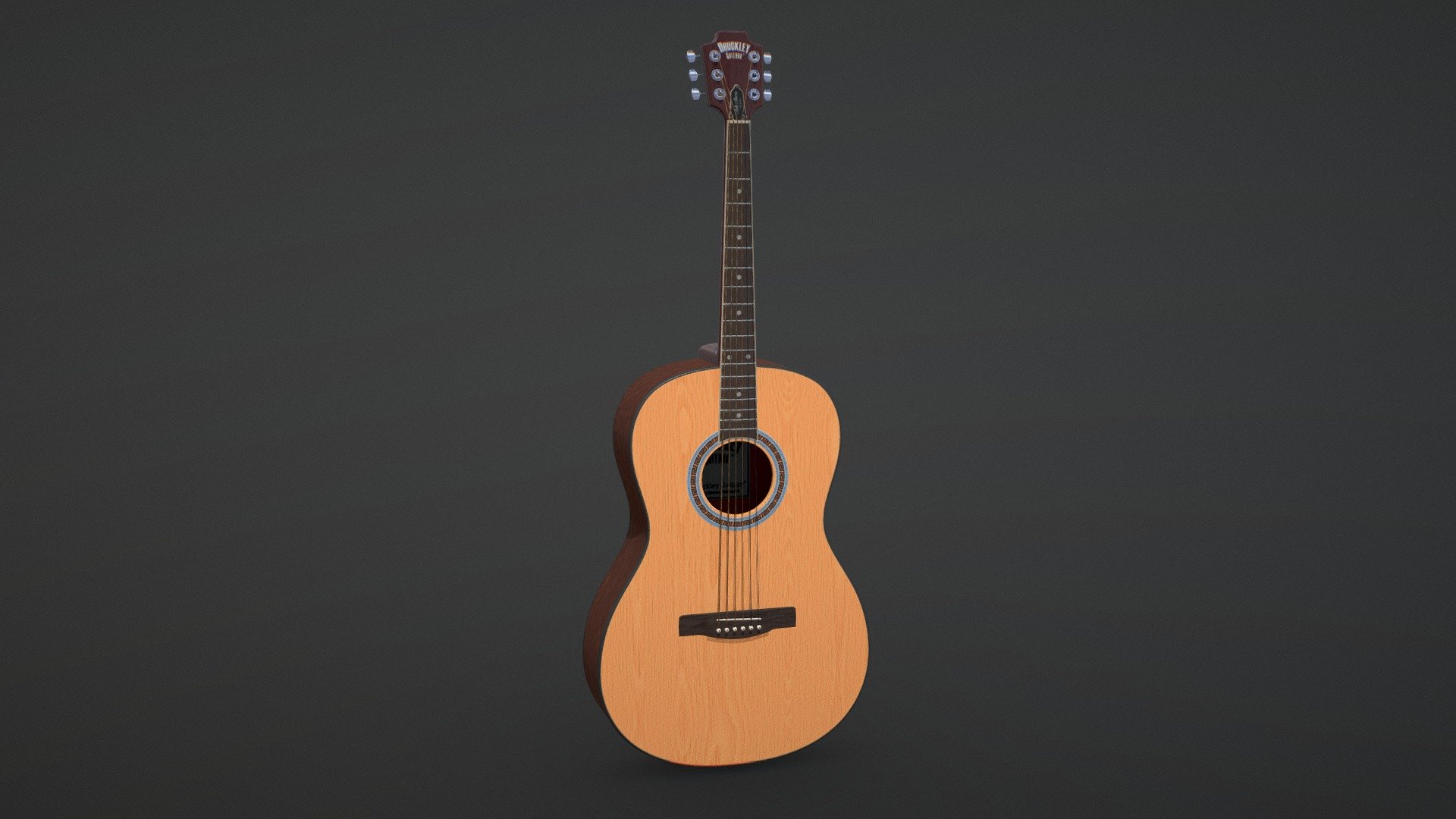 Acoustic guitar (low poly) - 3D model by Latuska90 (@FourtyNights ...