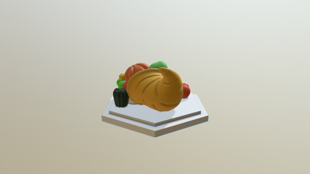 Fruit Cornucopia - 3D model by Avery Kukla (@imortalfireman) [f9e9e9e ...