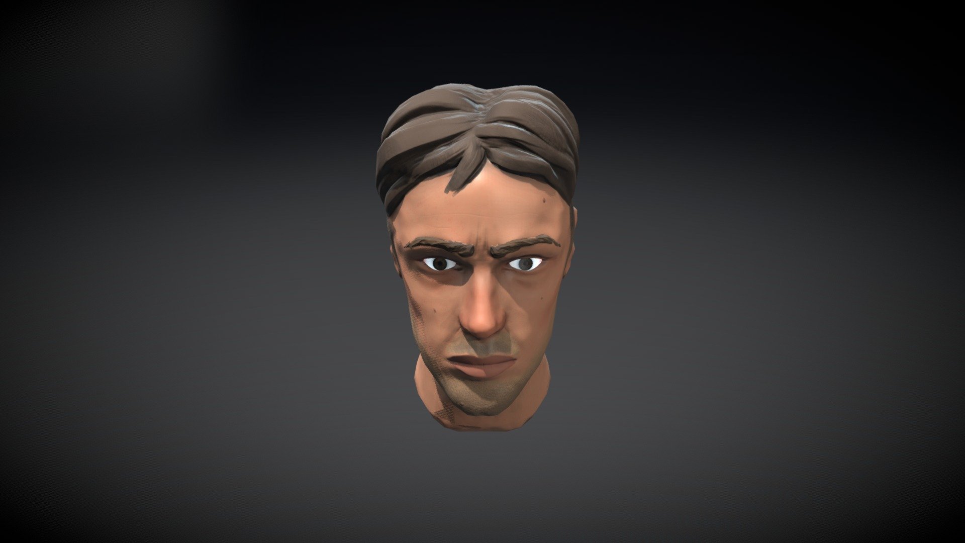First Face - 3D model by Marwan (@marwang) [f9ebd11] - Sketchfab