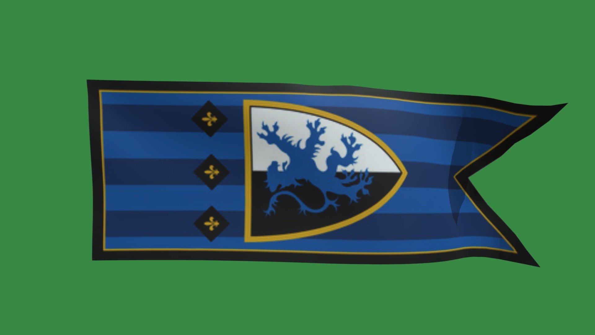 Flag (Loop Animation) - 3D model by Alessandro.Diamanti (@diamanti ...