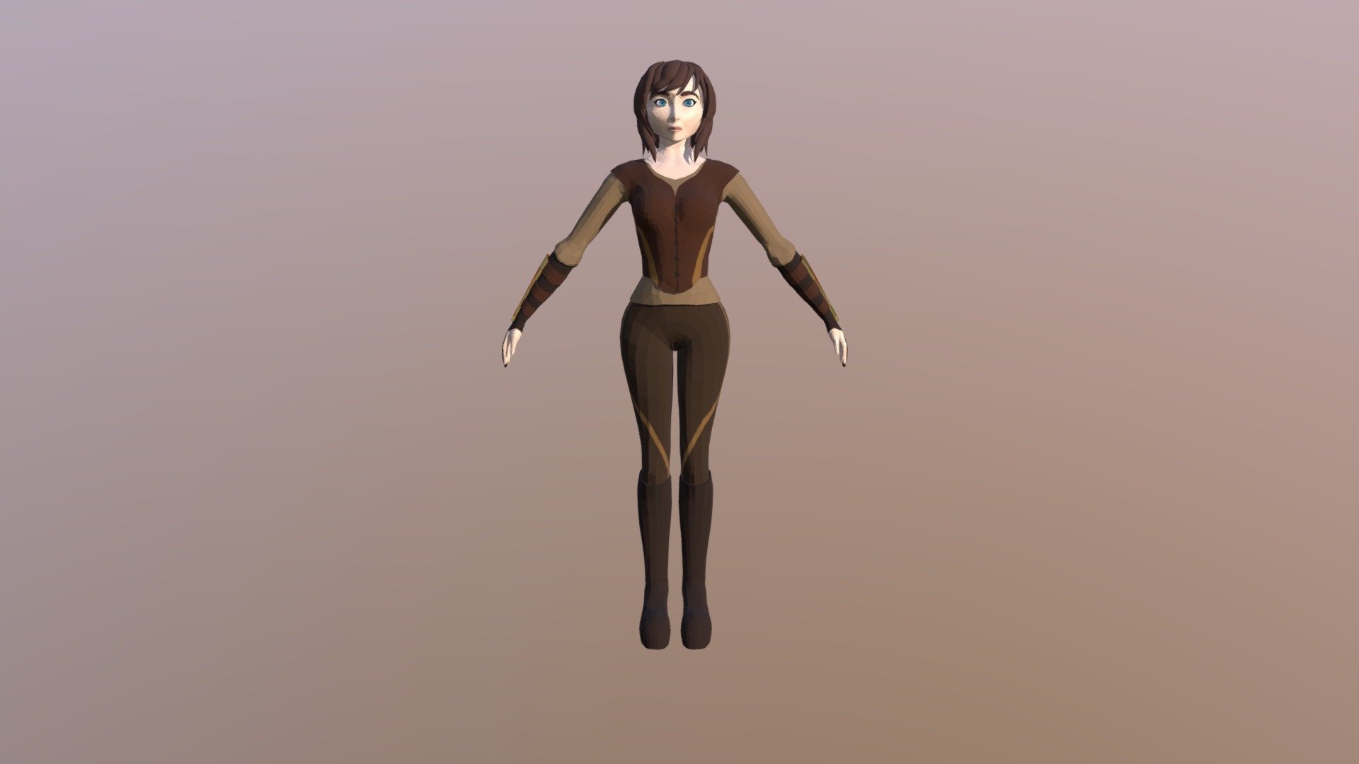 KNB217 Assessment Two: High Poly Human Character - 3D model by Olivia ...