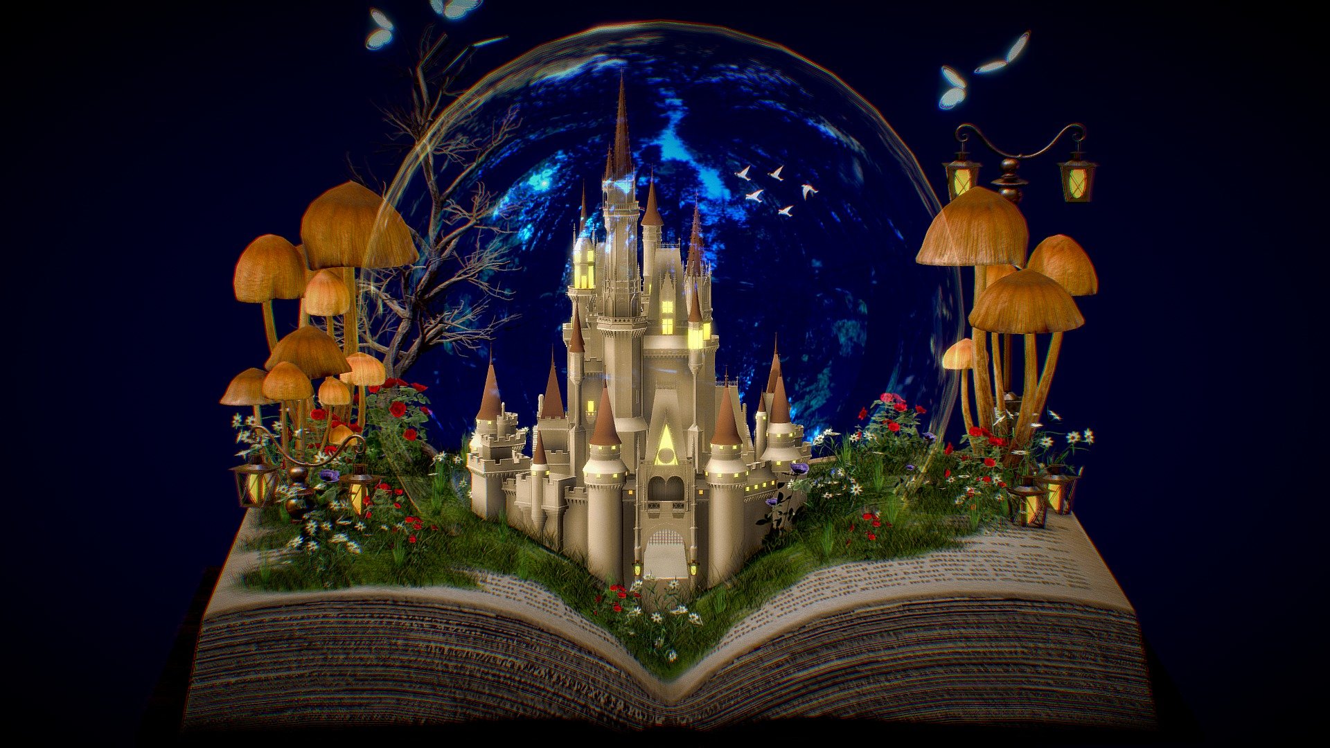 World Book Day: Chronicles of Imagination - 3D model by arloopa ...