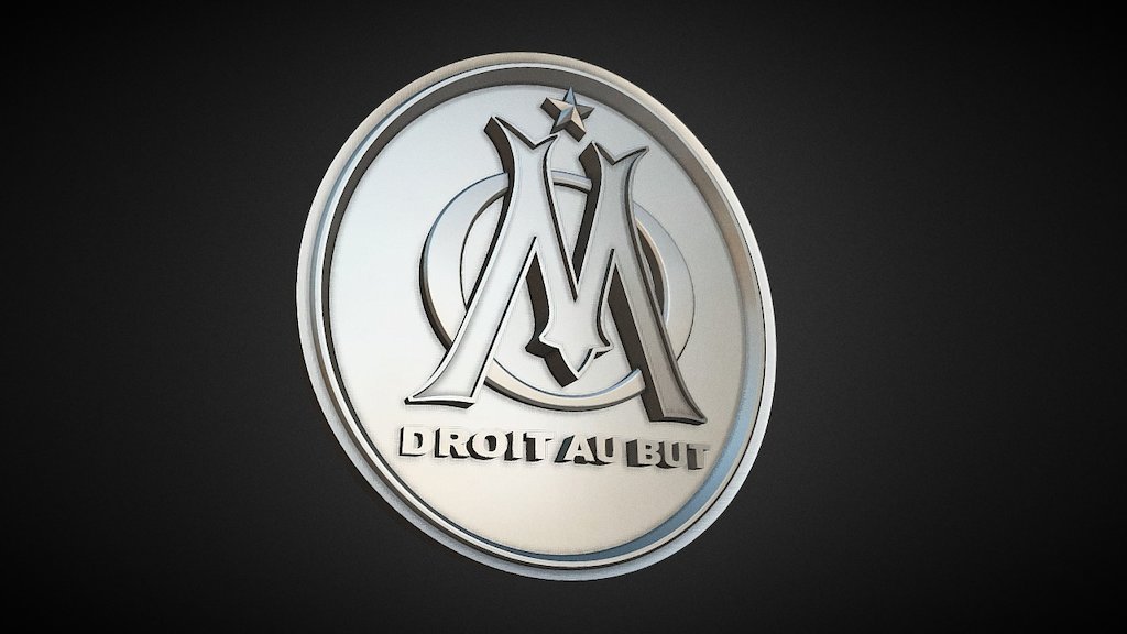 FC Olympique De Marseille - STL 3d model for CNC - 3D model by cnc-3d-master (@cnc3dmaster ...