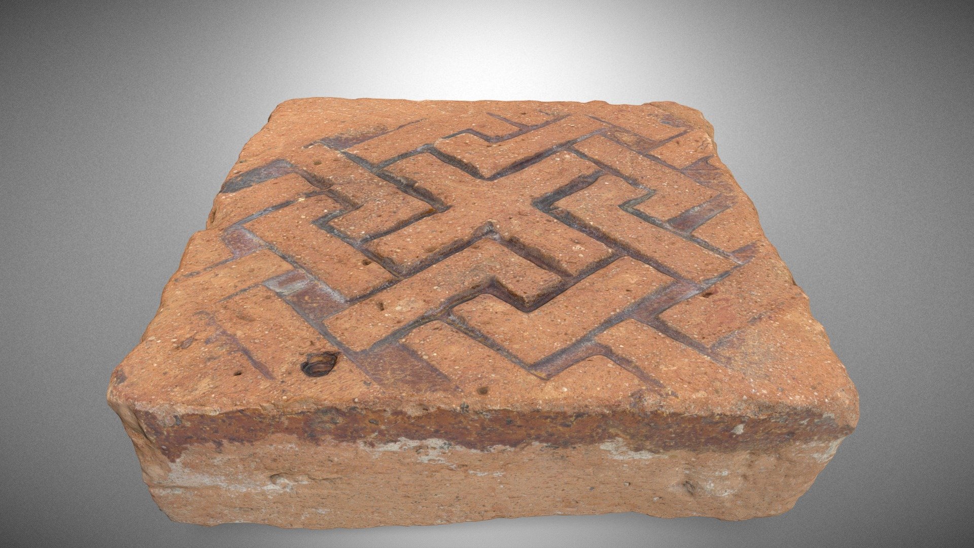 Floor tile from the monastery church in Mogila - Download Free 3D model ...