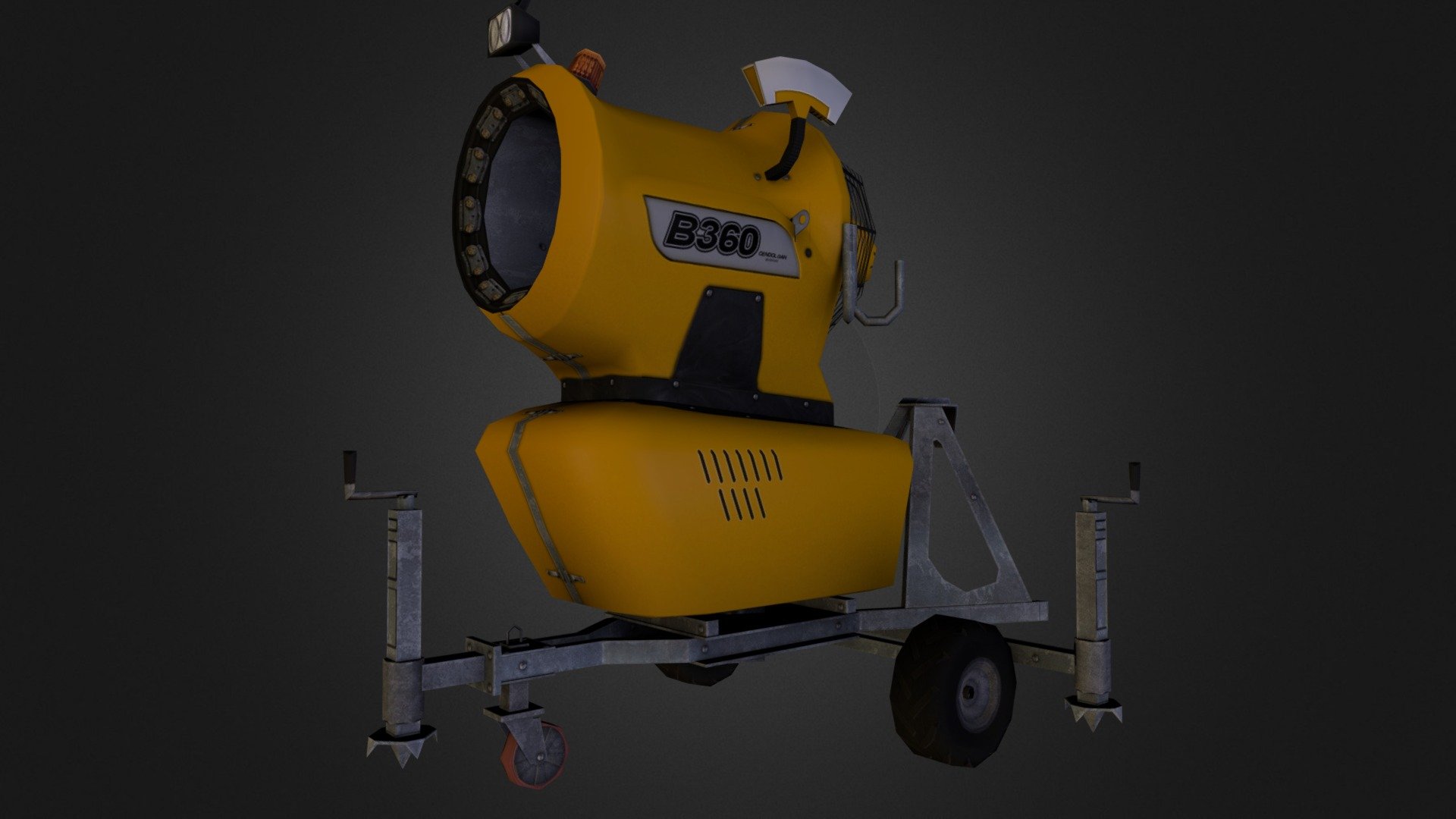 Snow Cannon - 3D model by fajararts [fBXzOL7] - Sketchfab
