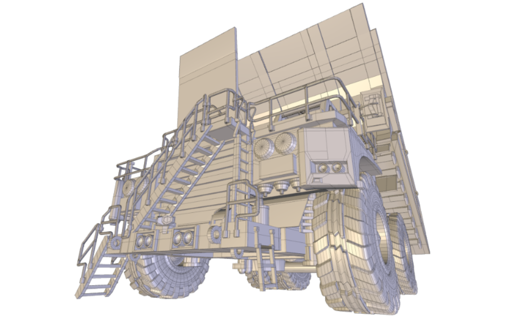 Caterpillar 797F Mining Truck - Engine Exposed - 3D model by tpersohn ...