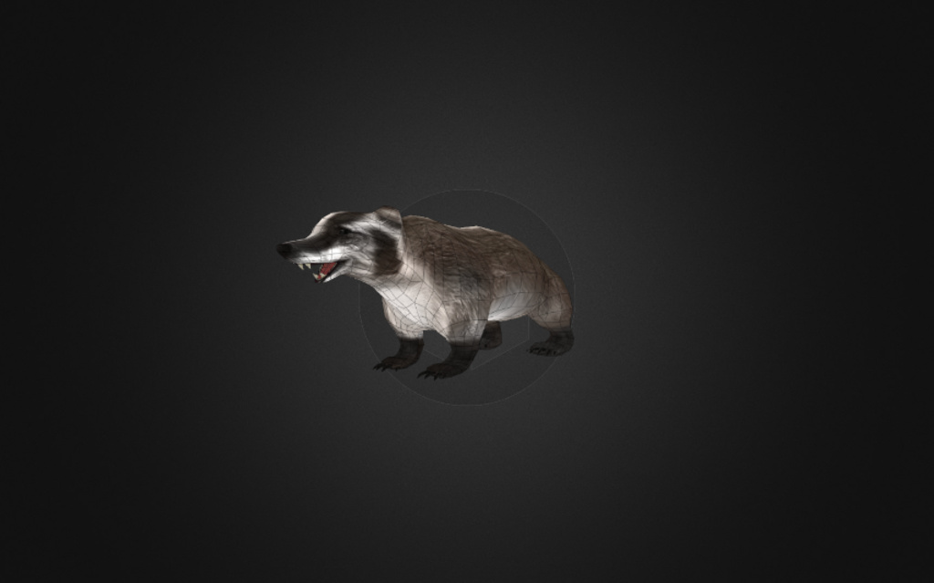 Badger - 3D model by wyncg [fEAZoAA] - Sketchfab