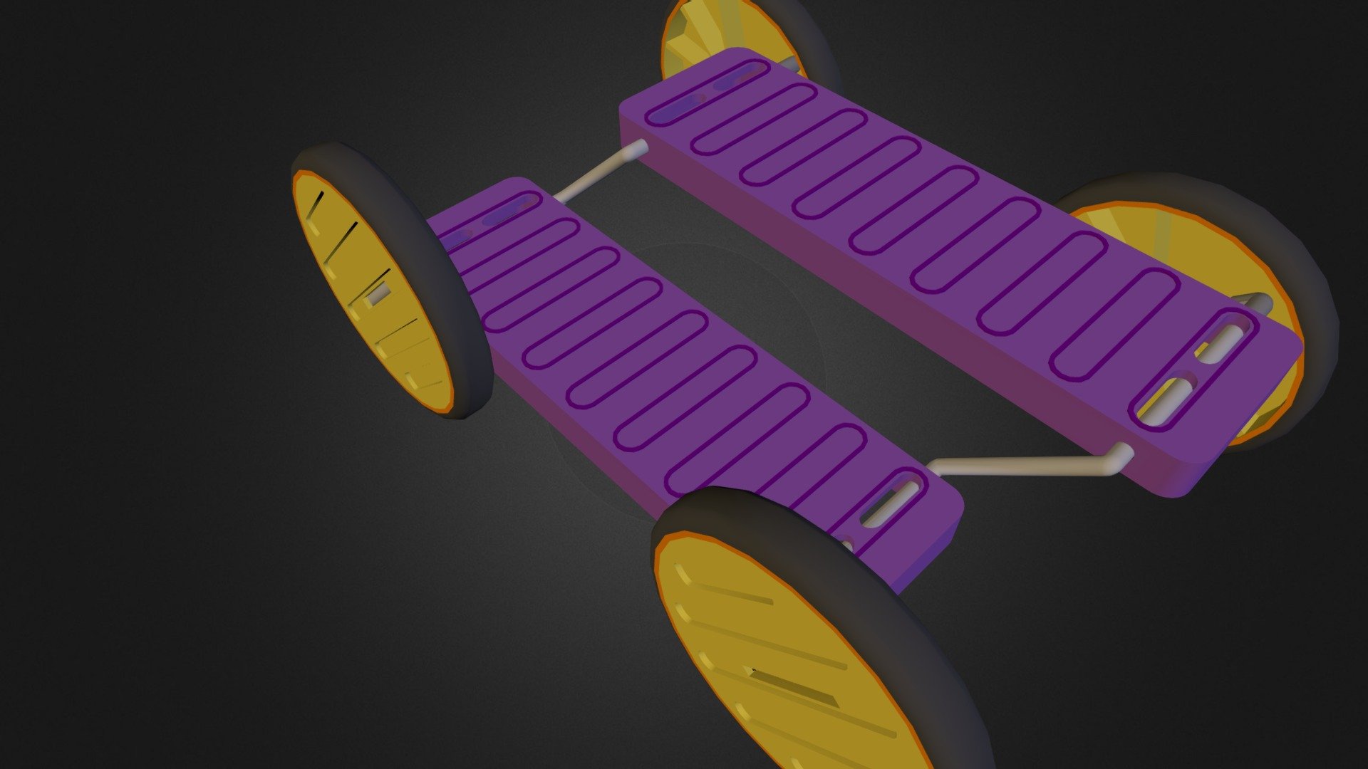 Roller 4 wheels - 3D model by SylvieZennir [fLUJWrY] - Sketchfab
